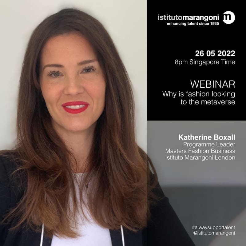 5月26日(四) 20:00 | Why is Fashion Looking to the Metaverse | 線上大師課